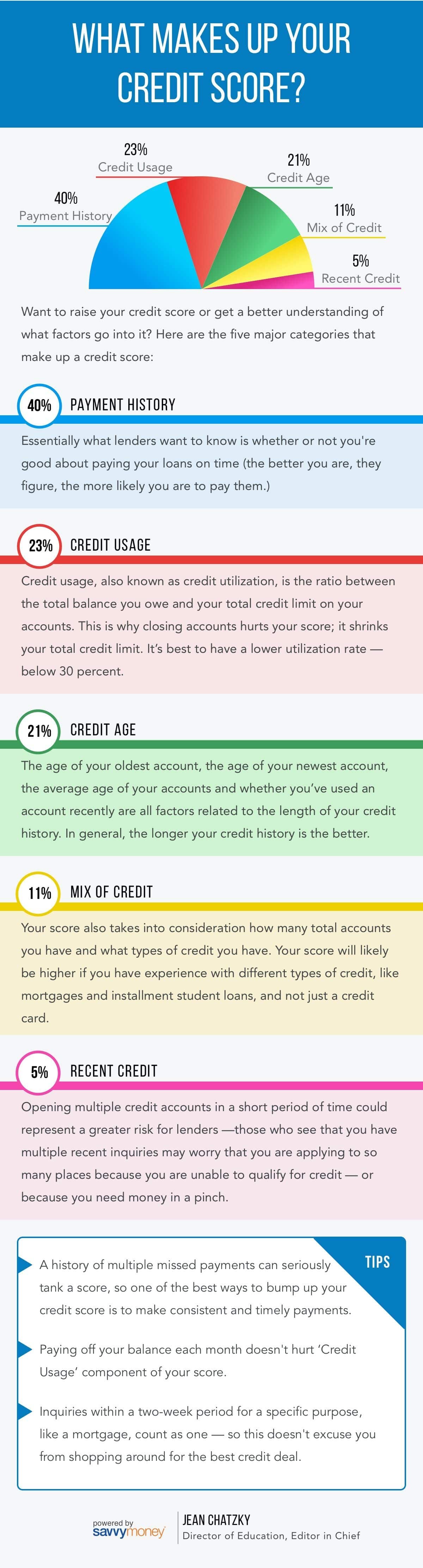 What Makes Up Your Credit Score? | SavvyMoney Education